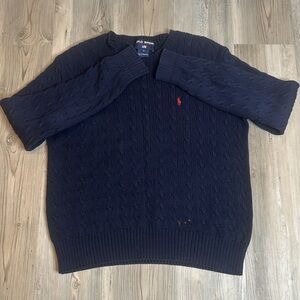 Polo Ralph Lauren | Sweaters | Guc Polo Ralph Lauren Navy Knit Sweater ...
